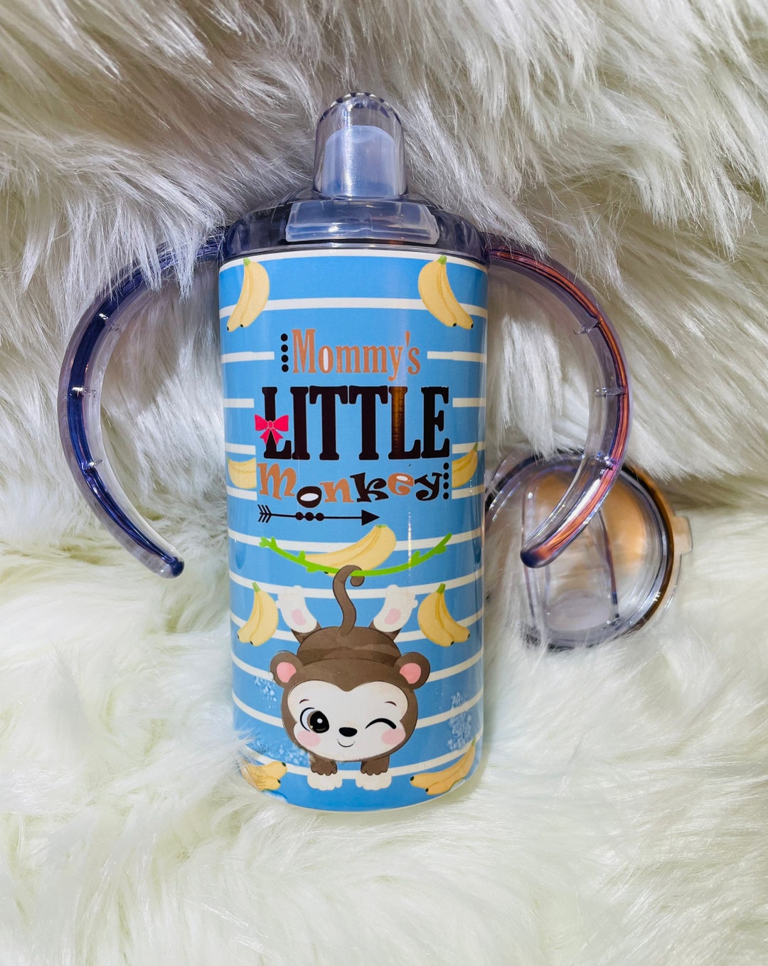 Little Monkey 12oz Sippy Cup - Etsy