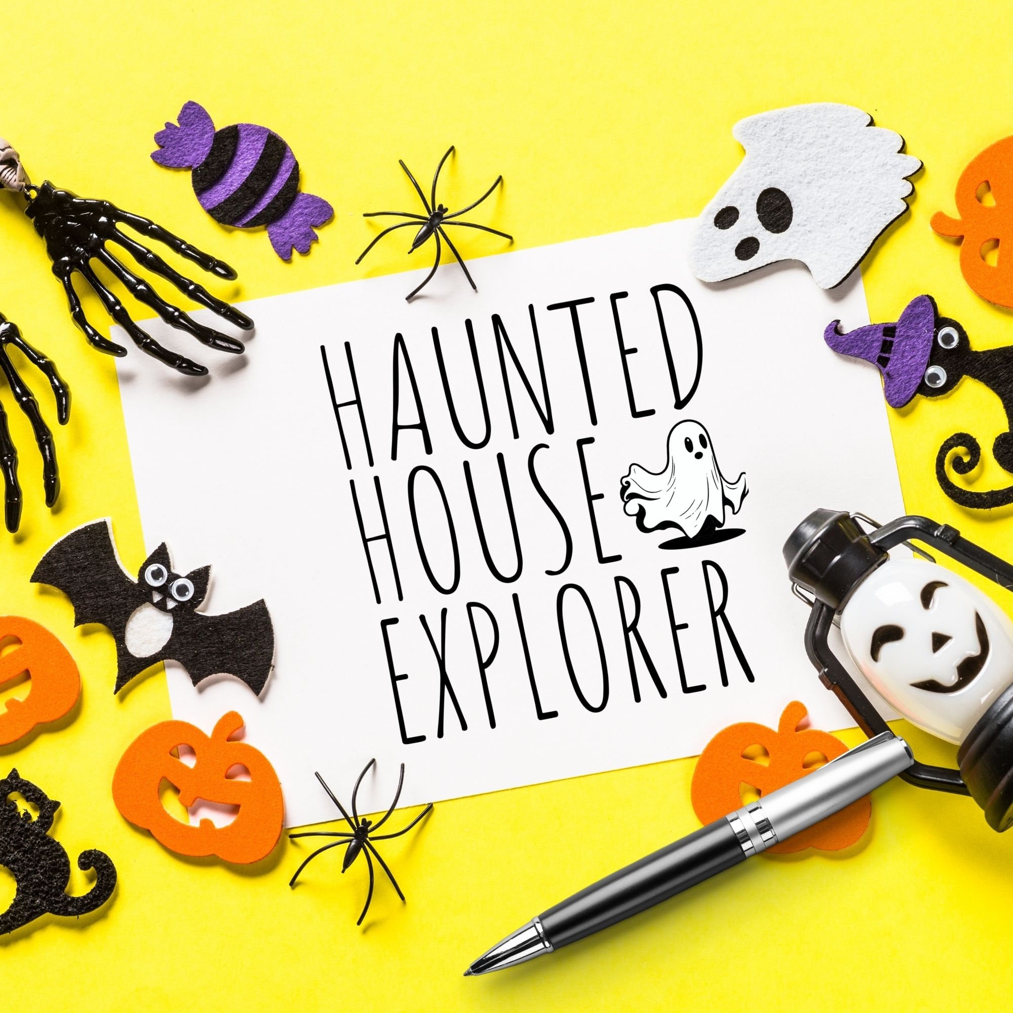 Haunted House Explorer Design PNG Halloween Quote PNG - Etsy