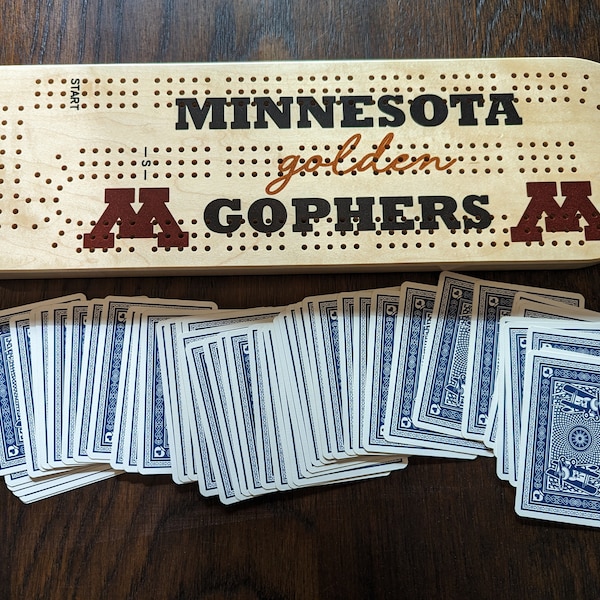 Minnesota Cribbage Board - Etsy