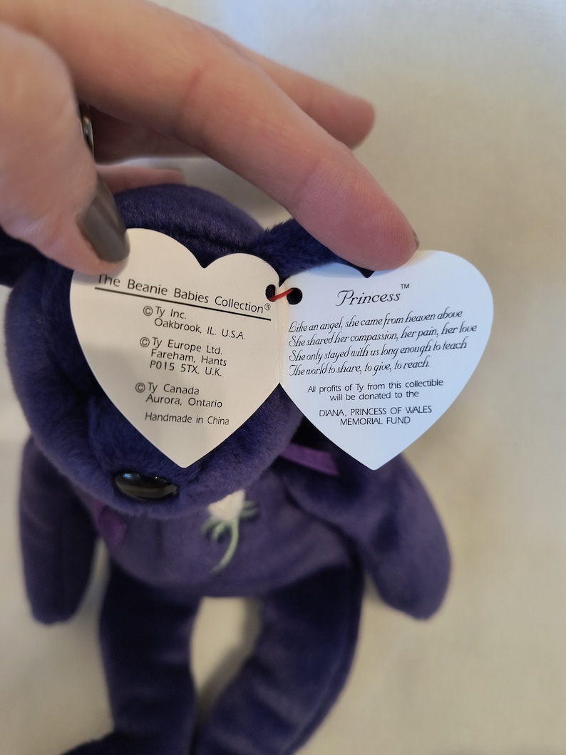 RARE Original Ty Princess Bear- Beanie Babies Collection W/ ERRORS - Etsy