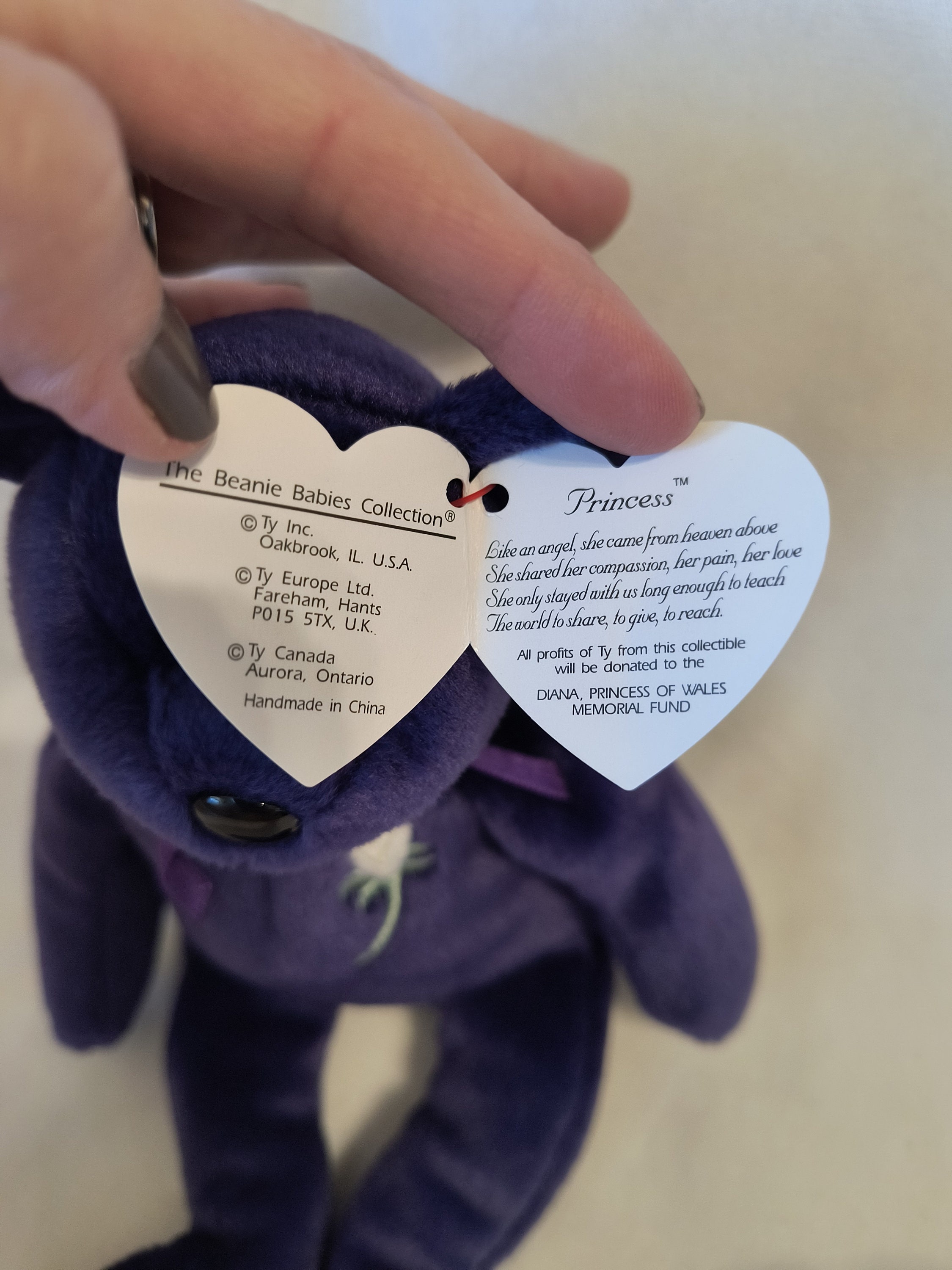 RARE Original Ty Princess Bear- Beanie Babies Collection W/ ERRORS - Etsy