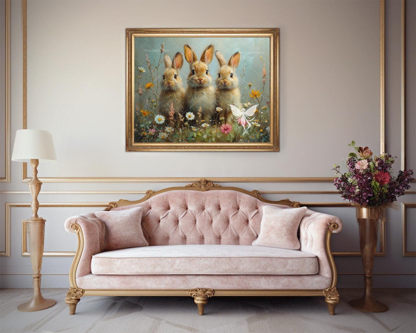 Easter Wall Art Prints, Easter Bunny for Home Decor, Easter Rabbits ...