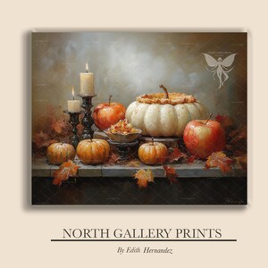 Still Life Fall Art Prints, Rustic Autumn Kitchen Decor, Downloadable ...