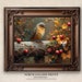 Fall Oil Painting Digital Download, Autumn Bird Print, Fall Printable ...