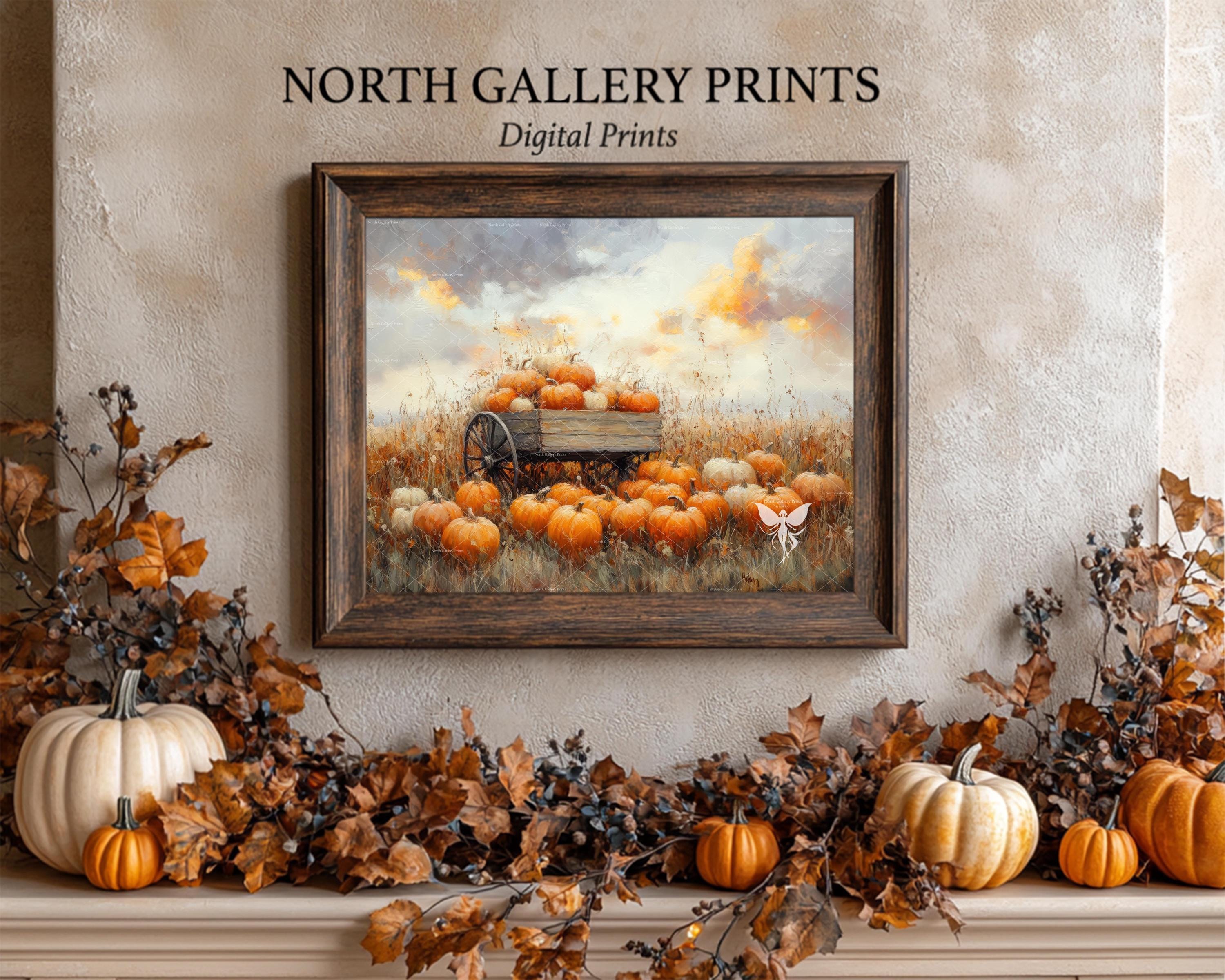 Printable Fall Wall Art, Autumn Still Life Painting, Fall Vintage ...