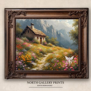 Spring Blossom Landscape Printable Wall Art Frame, Digital Download Art ...