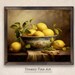 Vintage Fruit Painting Lemon Print, Vintage Still Life Print Lemon Wall ...