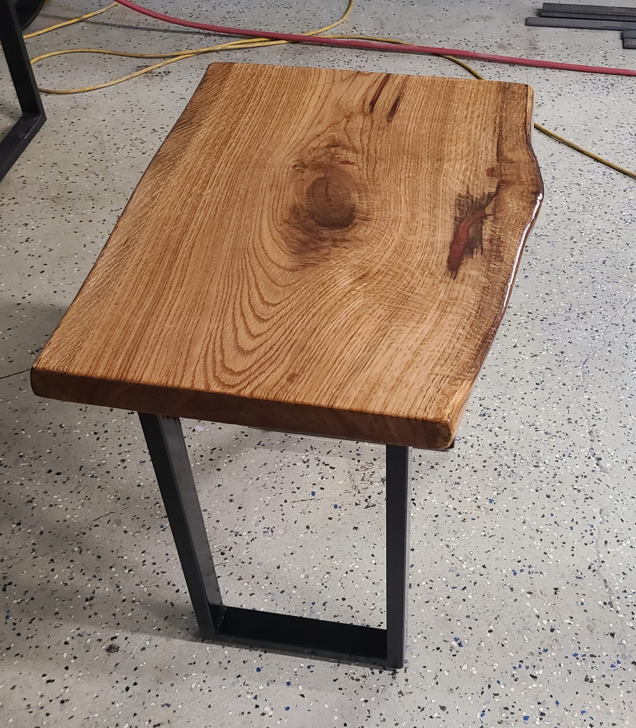 Custom Live Edge Epoxy End Table - Etsy