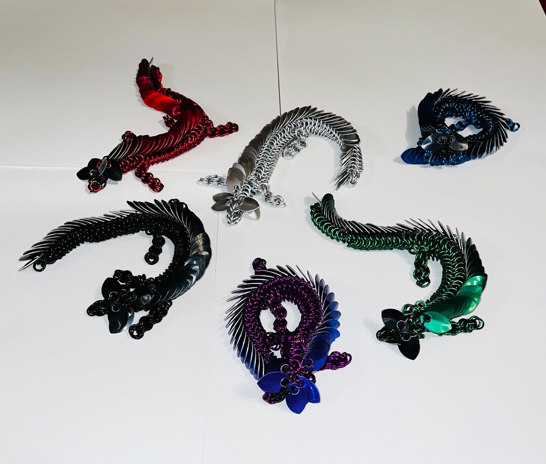 Chainmail and Scalemail Dragons. Available in Many Colors and Can Be ...