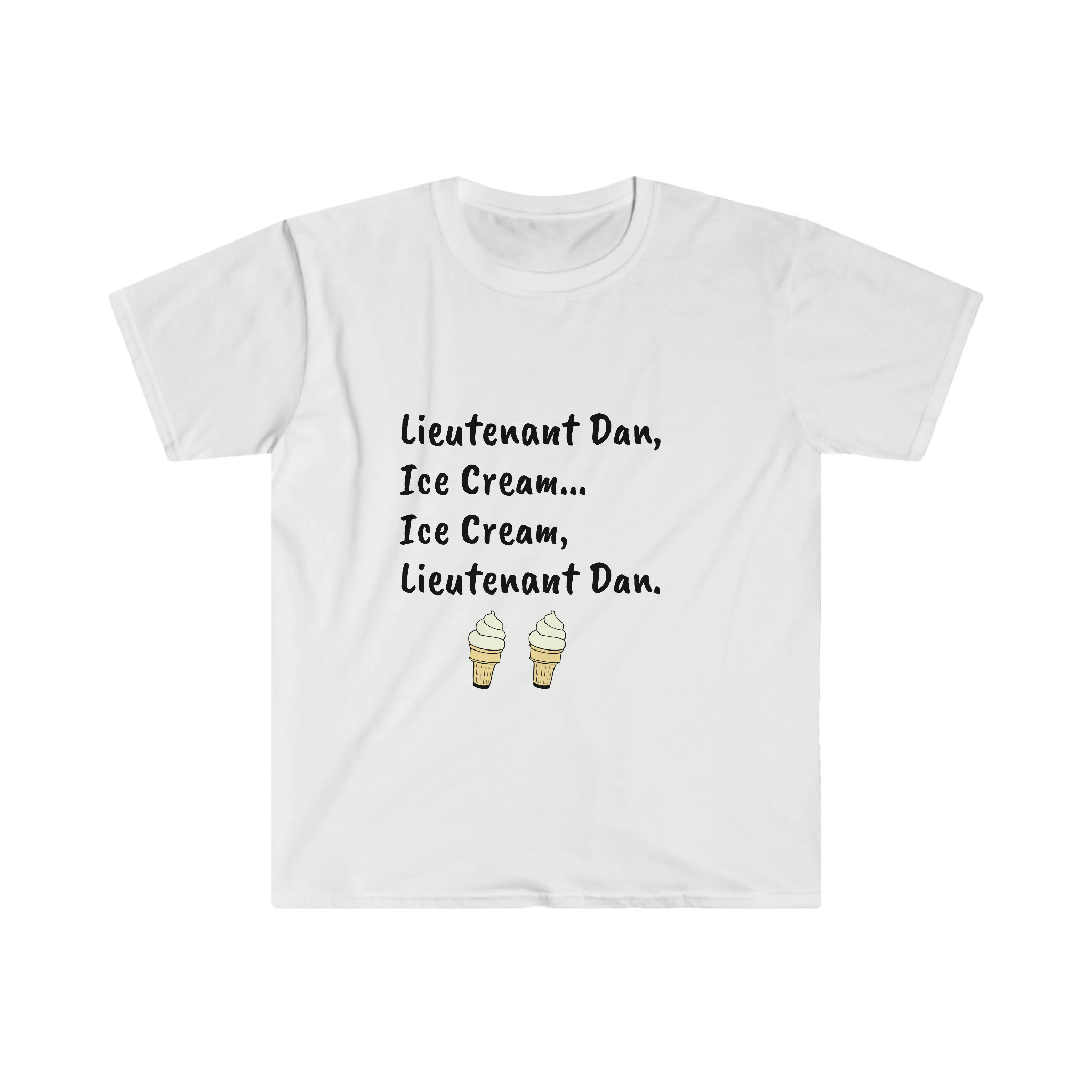 Forrest Gump - Lieutenant Dan - Ice Cream - Unisex Softstyle T-shirt - Etsy