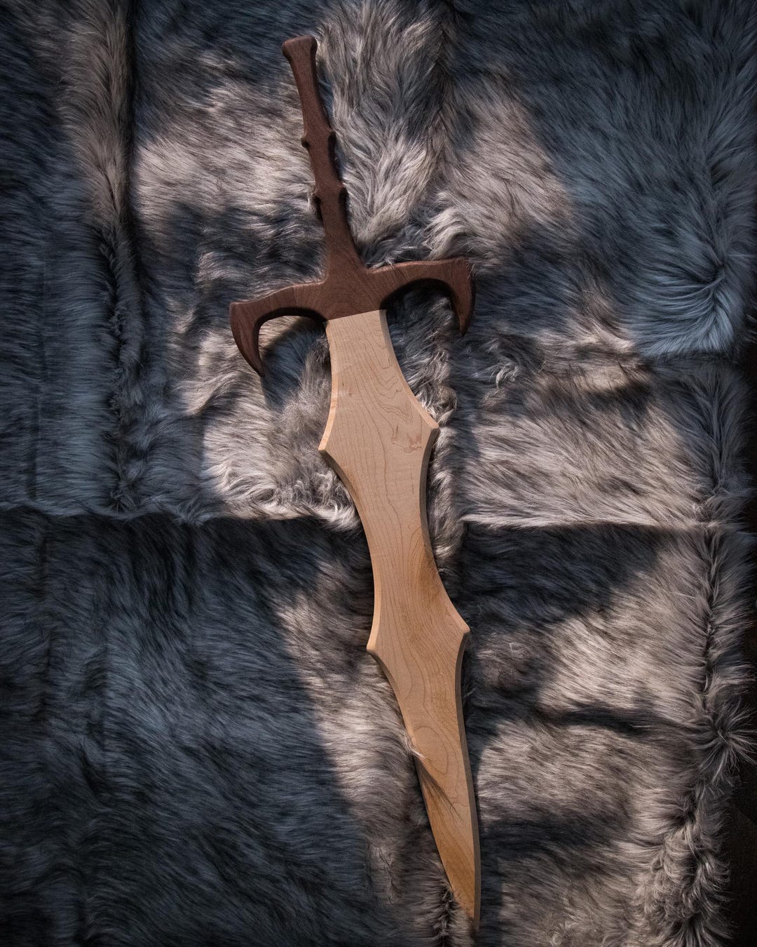 Handmade Wooden Sword Cosplay Costume Display Toy Medieval Dark Lord's ...