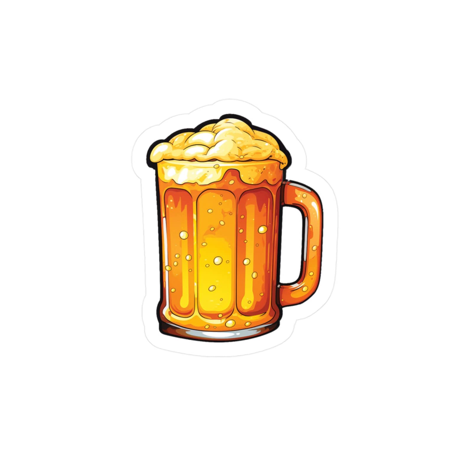 Overflowing Beer Glass Sticker: Cheers to Good Times - Etsy