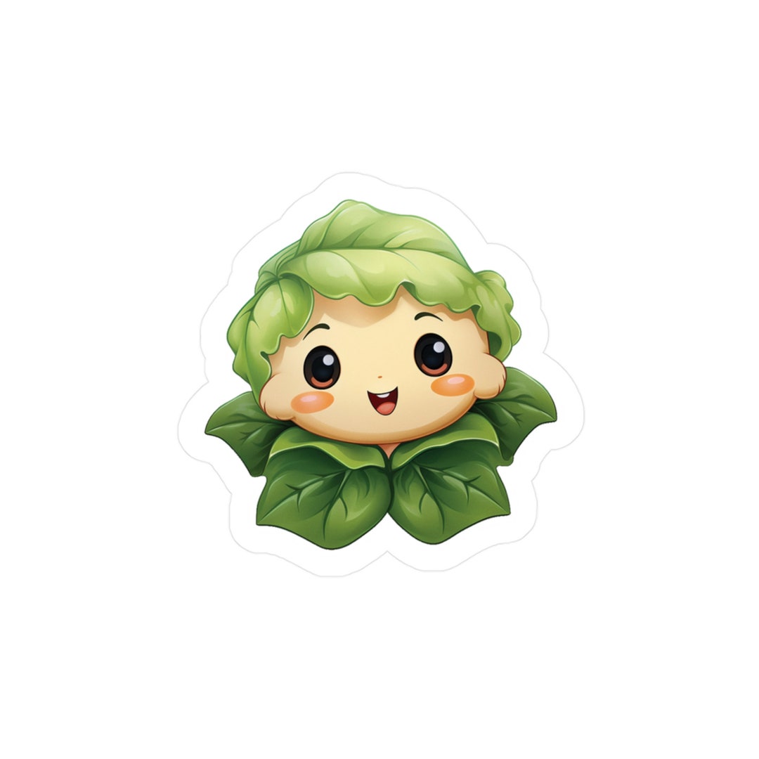 Cute Baby Cabbage Sticker: Adorable Greens - Etsy