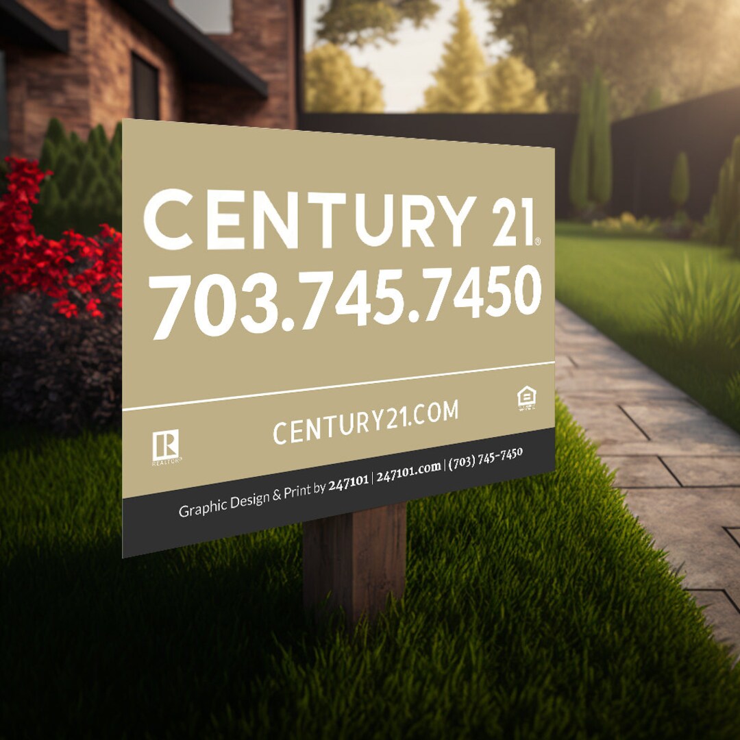 5 Yard Signs With Your Choice of Professional Design - 2 Sided ...