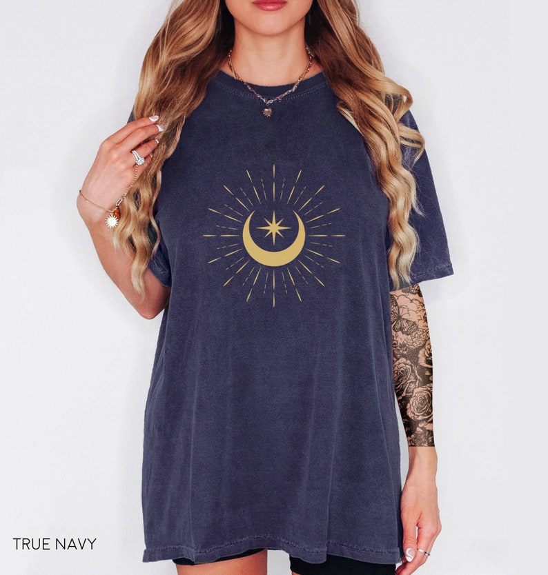 Star Shirts for Women, Sun Shirt Women, Moon Shirt for Women, Sun and ...