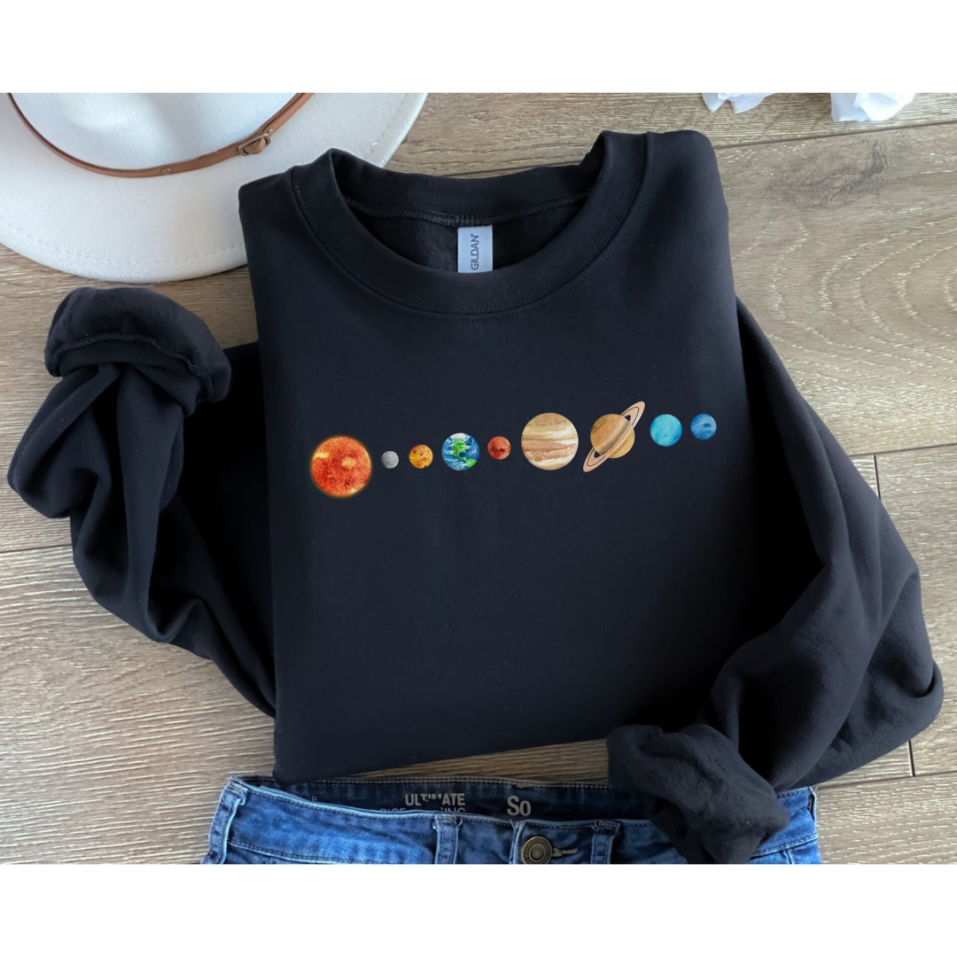 Watercolor Solar System Sweatshirt: Astronomy Universe Sweater - Etsy