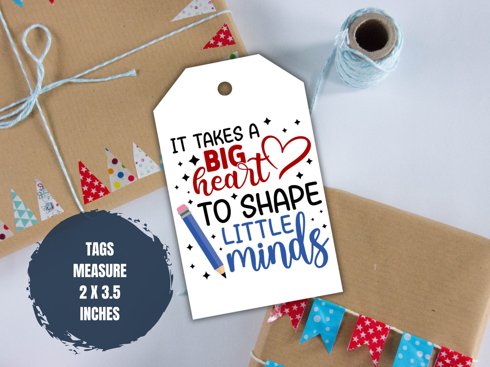 Teacher Gift Tags Set of 4, Funny End of School Year Appreciation Gift ...