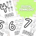Food Number Coloring Pages (0-10): Preschool Learning (digital Download ...
