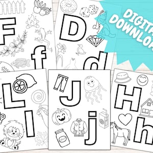Alphabet Coloring Pages, Printable ABC Coloring Worksheets, 26 Alphabet ...