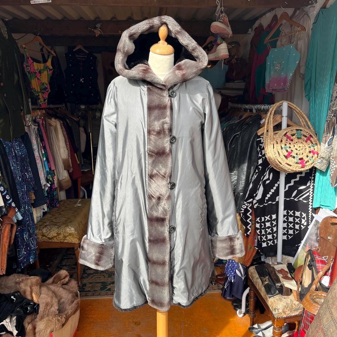 Reversible Silver & Black Eskimo Coat. Black Side is Made From Thick ...