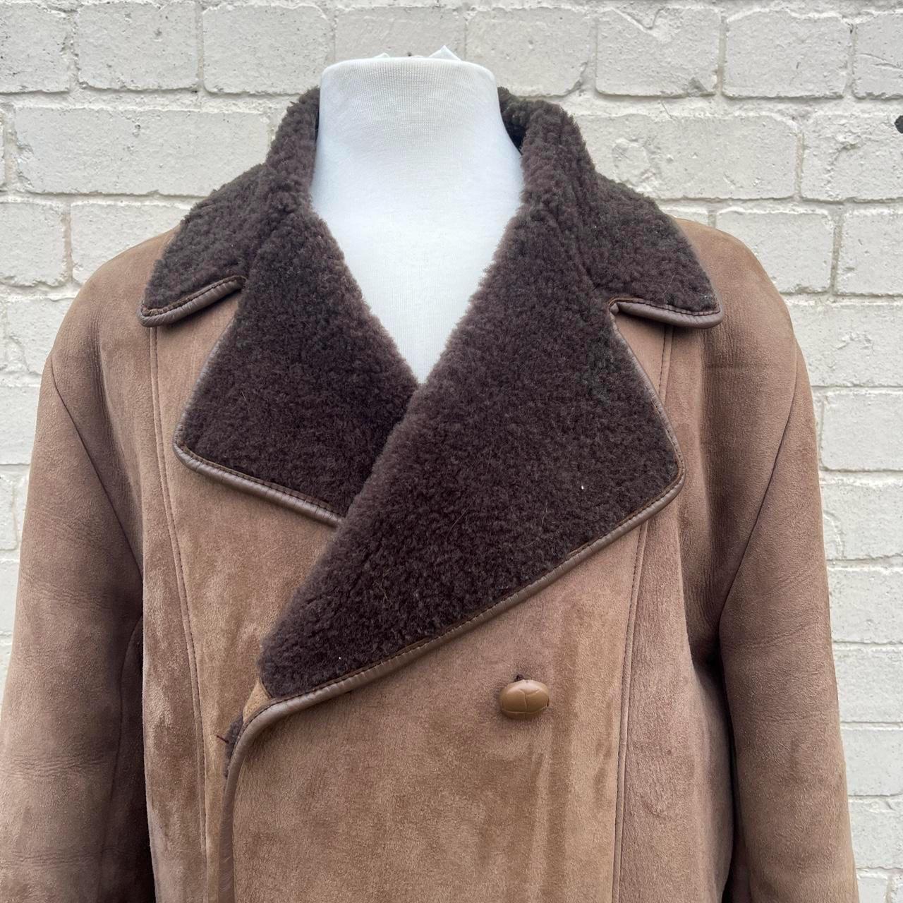 Vintage Sheepskin Coat 70s Shearling Edinburgh Woollen Mill Tan - Etsy
