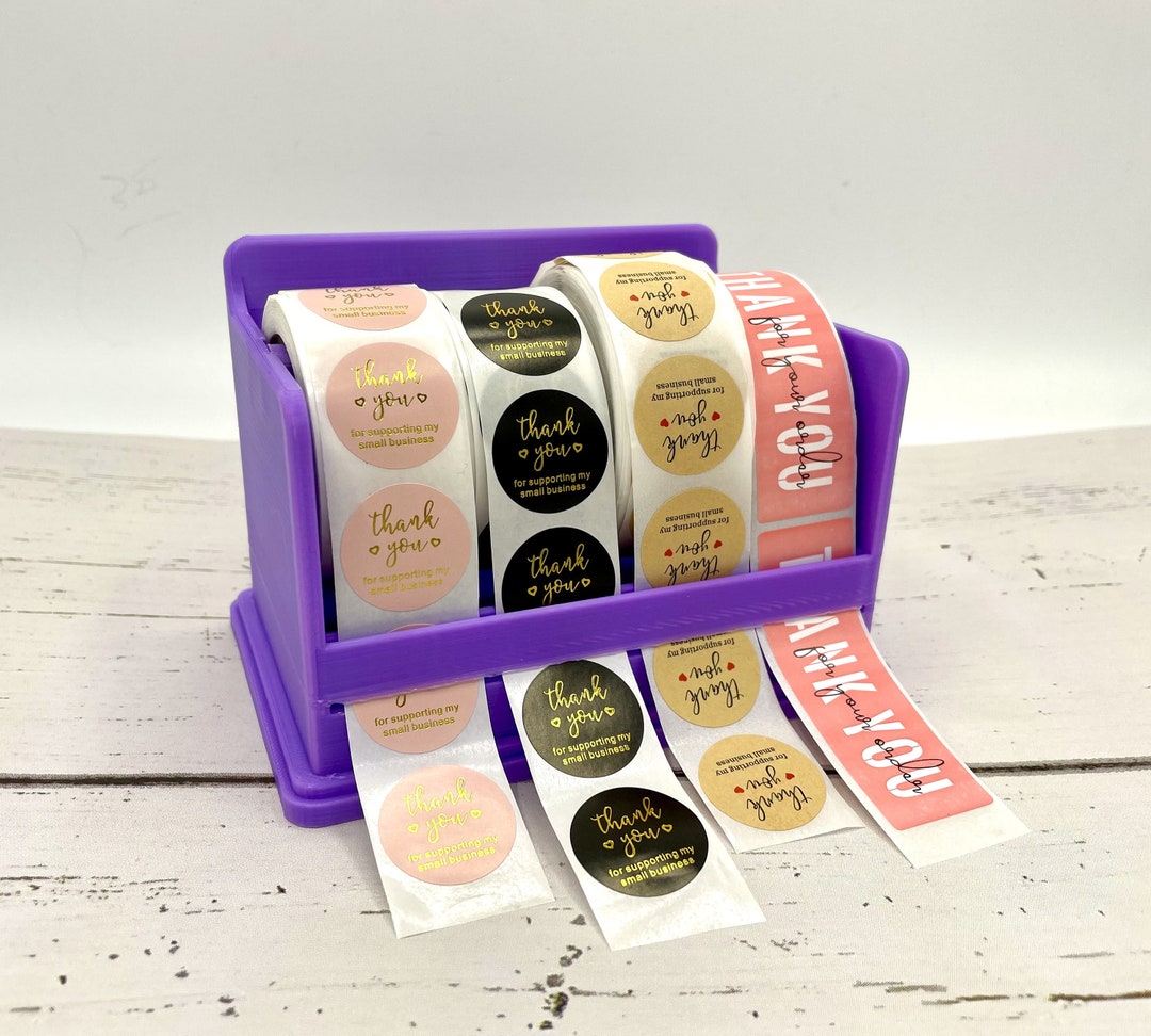 4-inch-wide Sticker Roll Dispenser Sticker Roll Holder Holds 4 1 Inch ...
