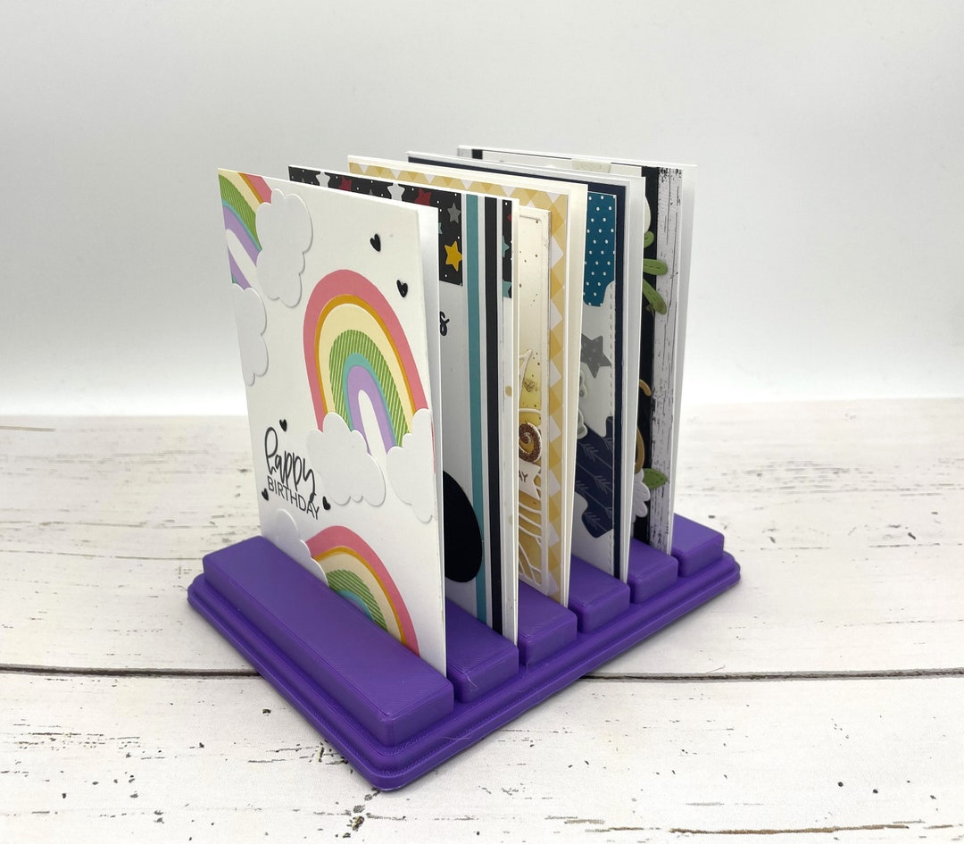Card Display Stand 5 Slot Card Stand Drying Rack for Cards Card Holder ...