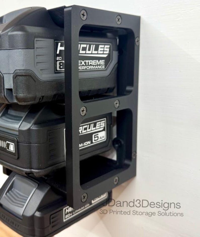 MOUNT for Hercules 20v Batteries - Battery Storage Station - Etsy