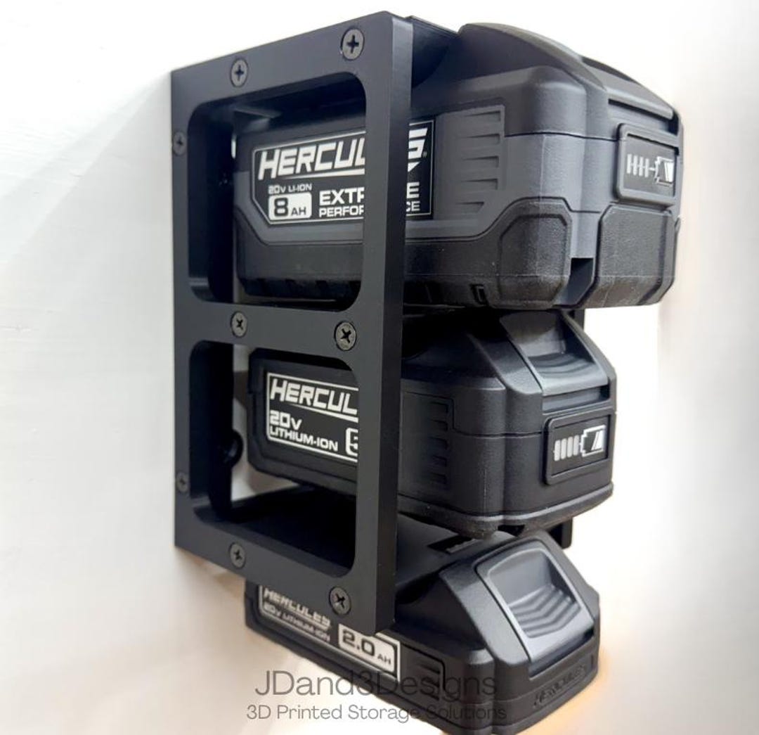 MOUNT for Hercules 20v Batteries - Battery Storage Station - Etsy