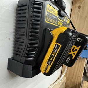 MOUNT for DCB102 Dual Dewalt Battery Charger- Double Dewalt Wall Mount ...