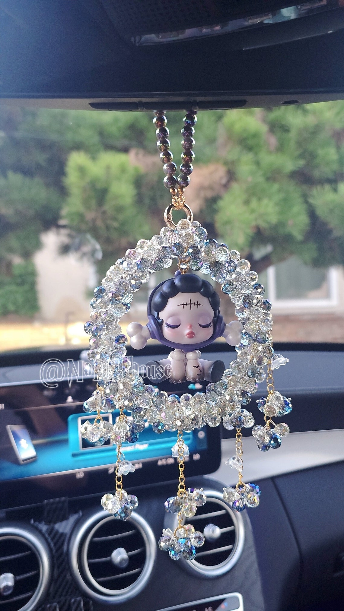 Authentic SKULLPANDA Phantom Car Hanging Accessories, POP MART, Popmart ...