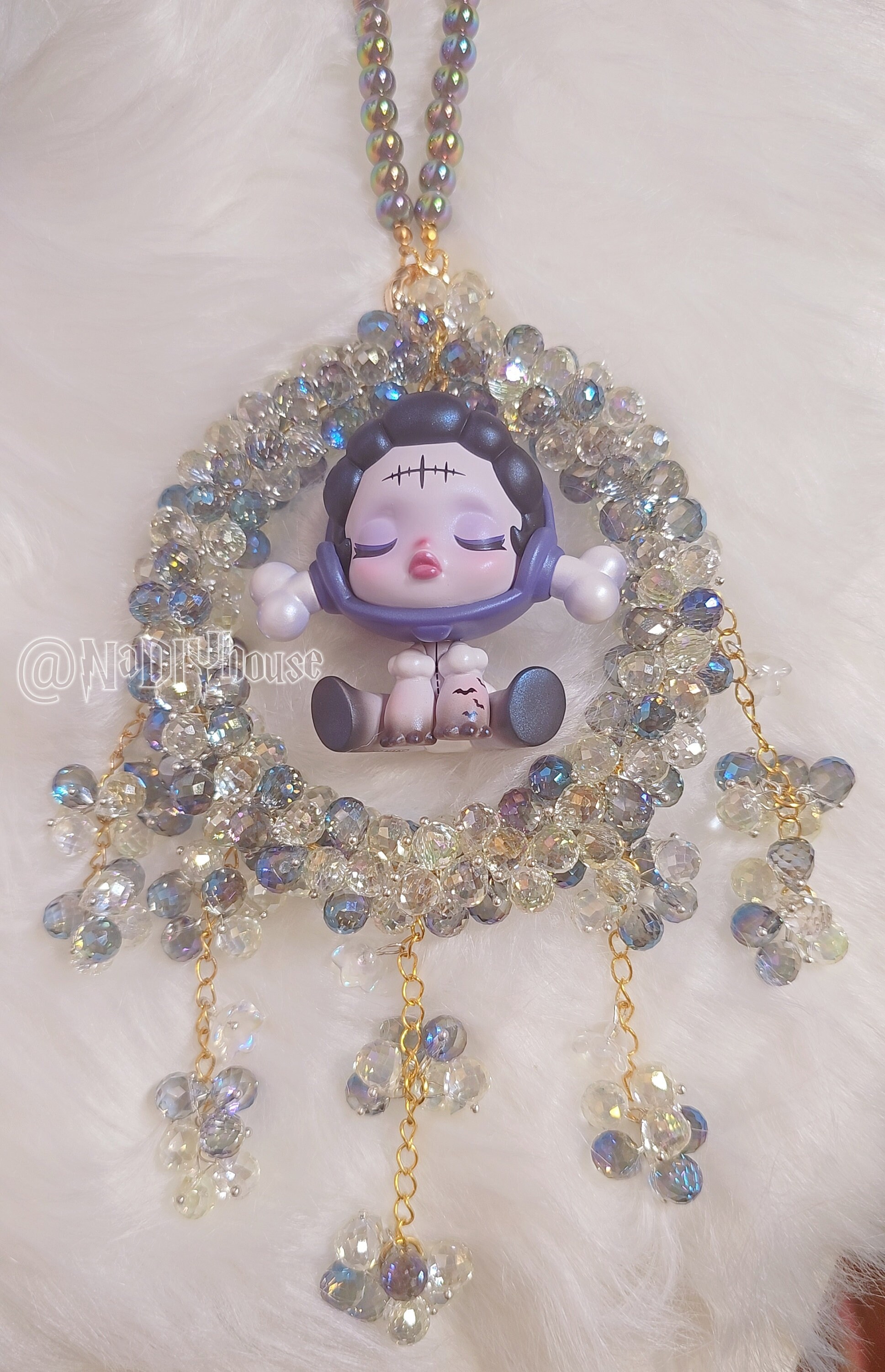 Authentic SKULLPANDA Phantom Car Hanging Accessories, POP MART, Popmart ...