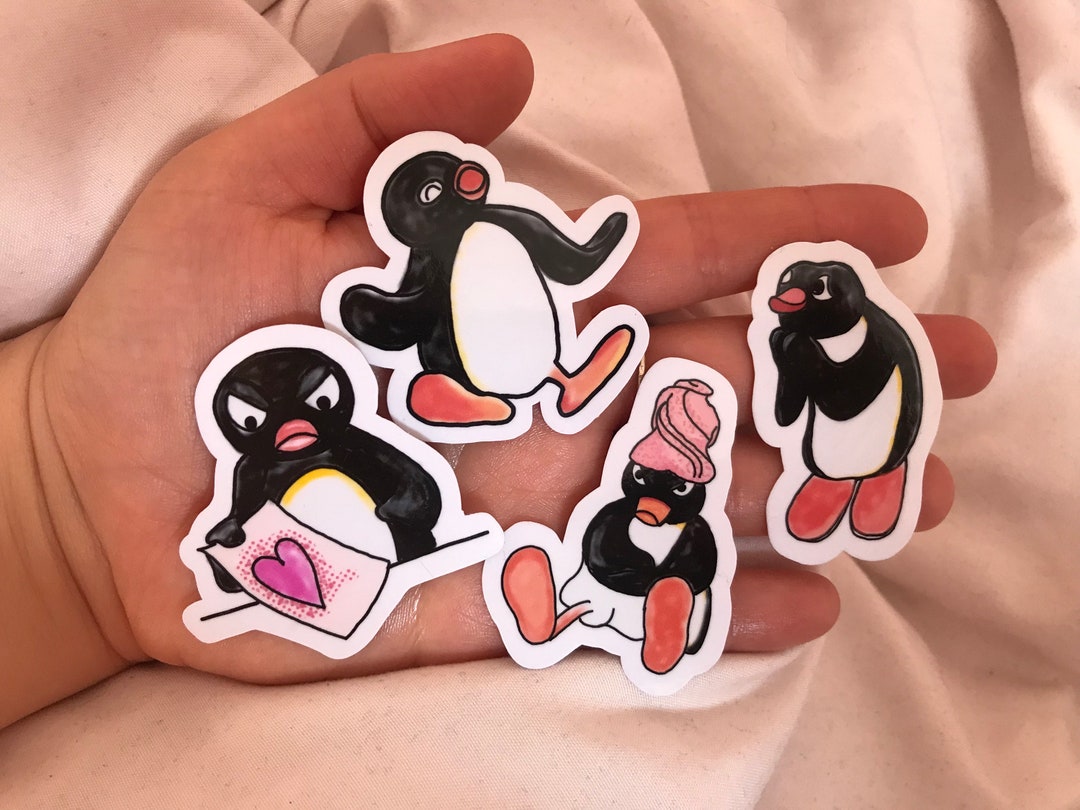 Pingu Paper Stickers Set Funny Pingu Stickers Set Penguin - Etsy