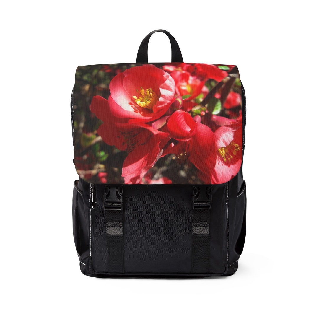 Pink Flower Backpack - Etsy