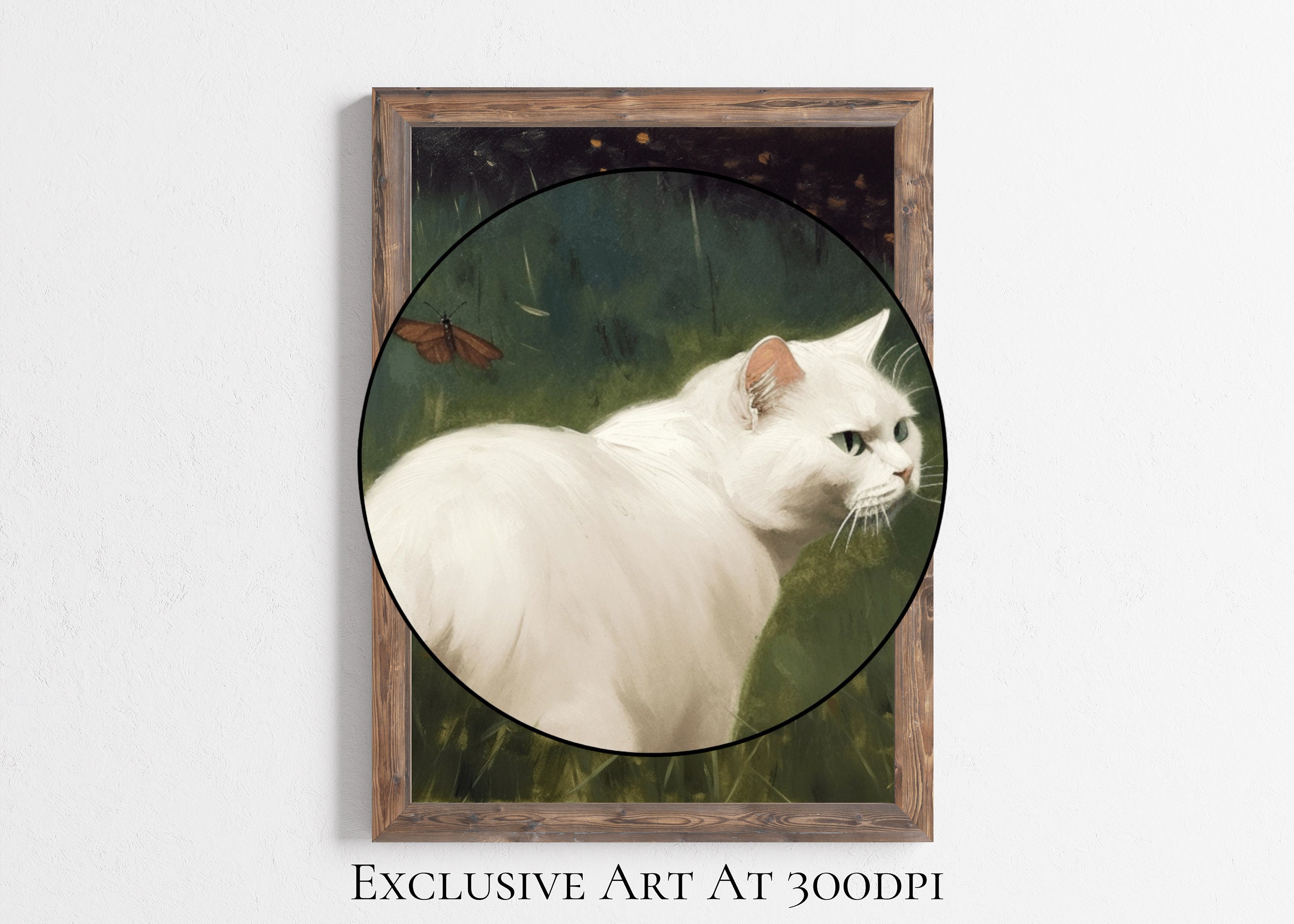 Printable Vintage Cat Nursery Print, Girls Room Decor, Vintage Country ...