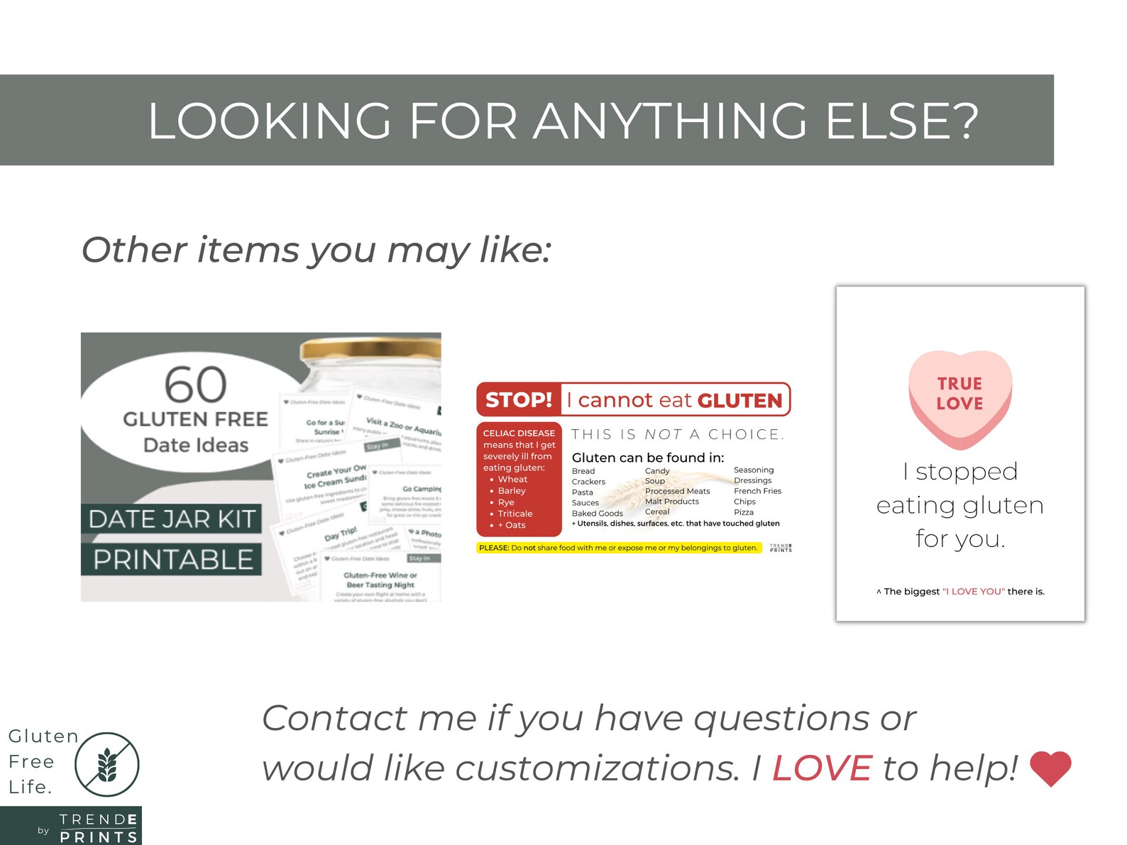 Printable Gluten Free Poster • Celiac Disease Awareness for the Kitchen ...