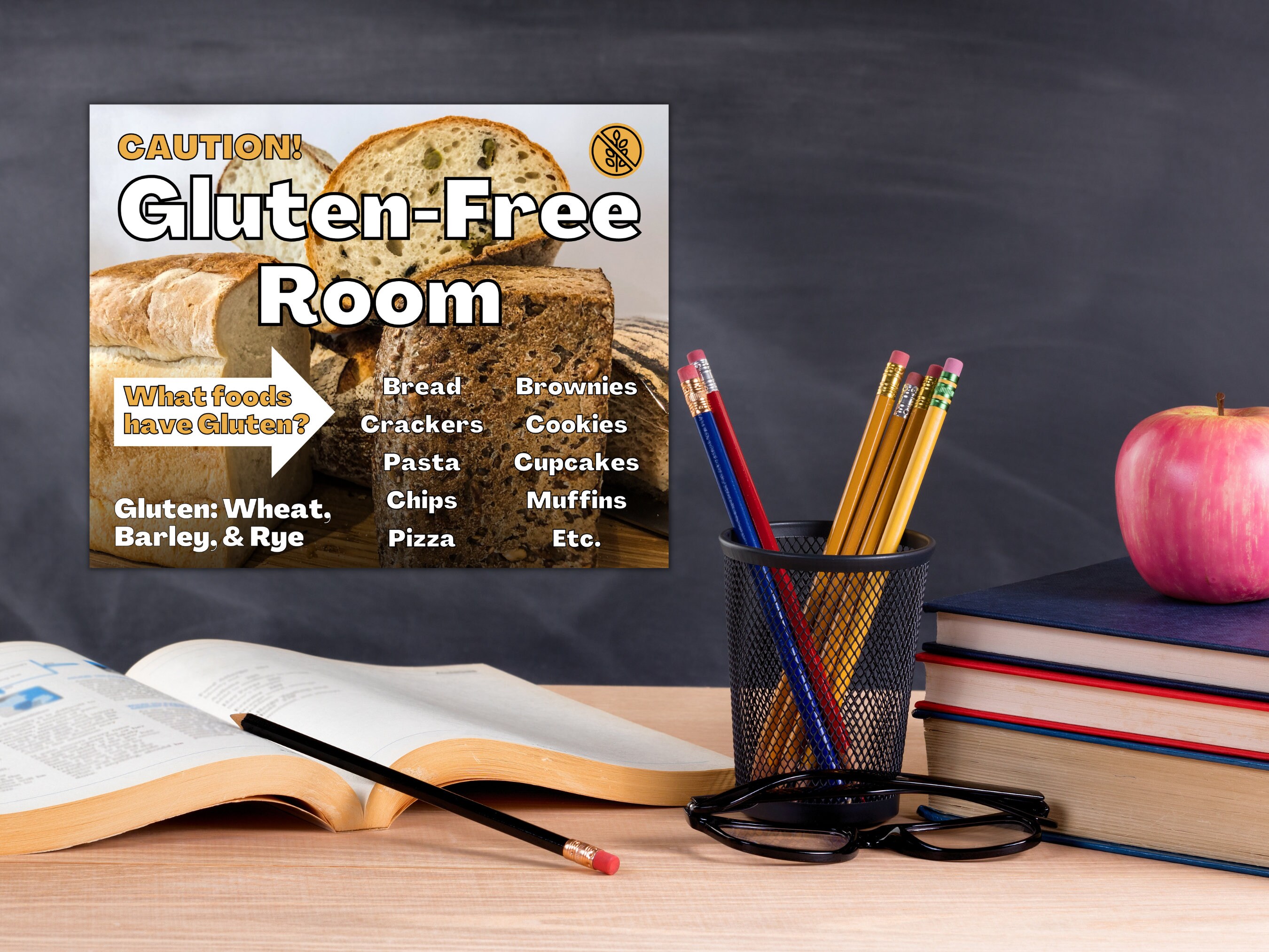 Printable Gluten Free Kids Poster for Classrooms and Daycares • Gluten ...