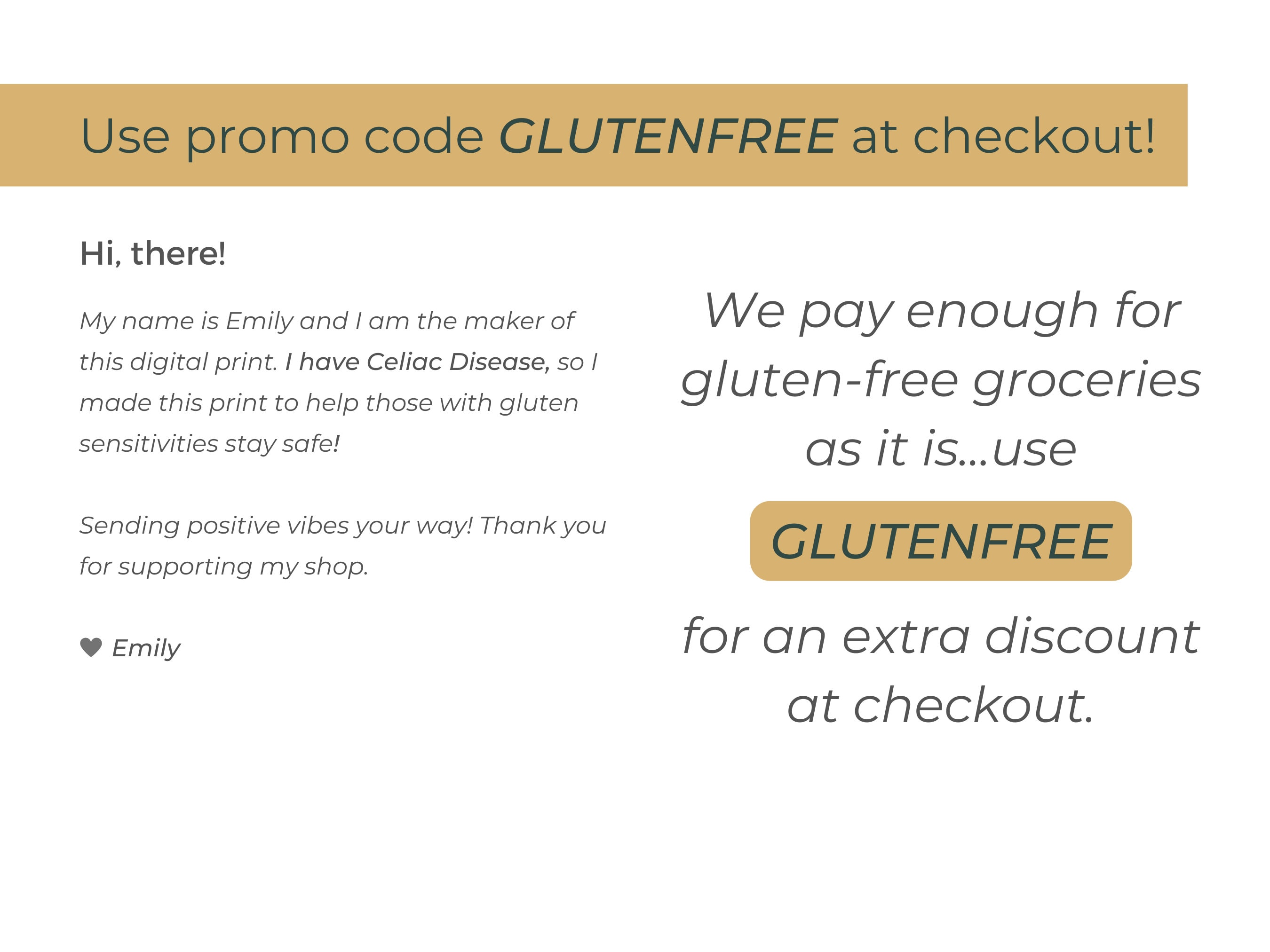 Printable Gluten Free Kids Poster for Classrooms and Daycares • Gluten ...