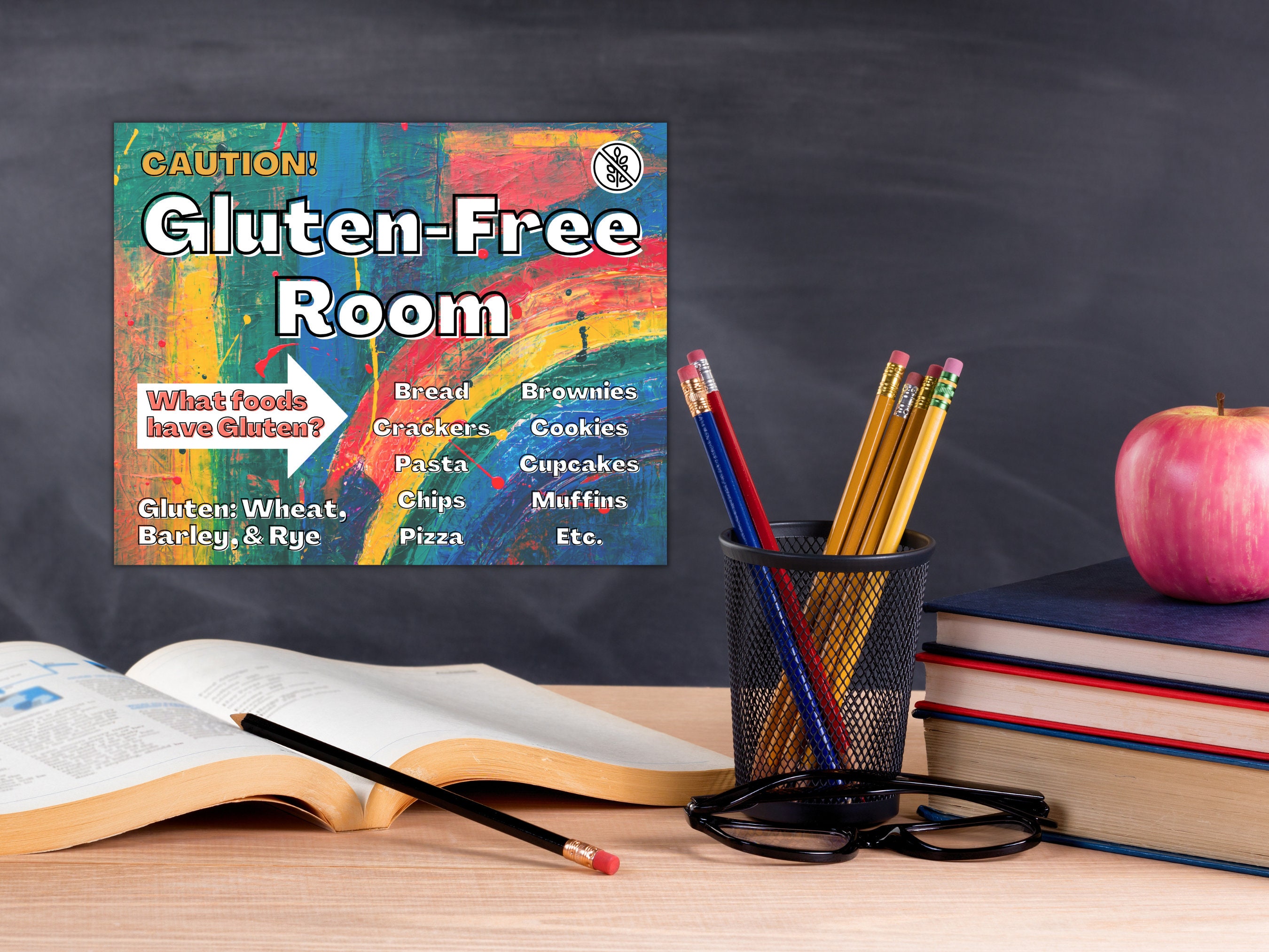 Printable Gluten Free Kids Poster for Classrooms and Daycares • Gluten ...
