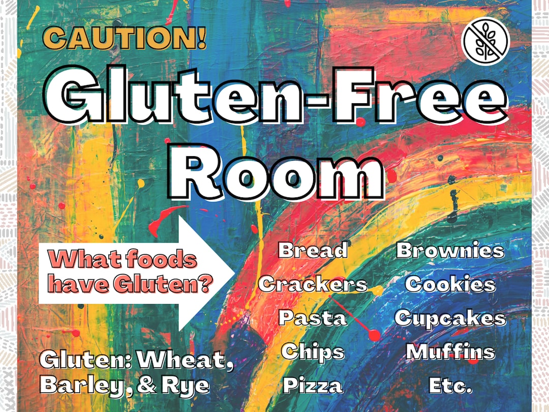 Printable Gluten Free Kids Poster for Classrooms and Daycares • Gluten ...