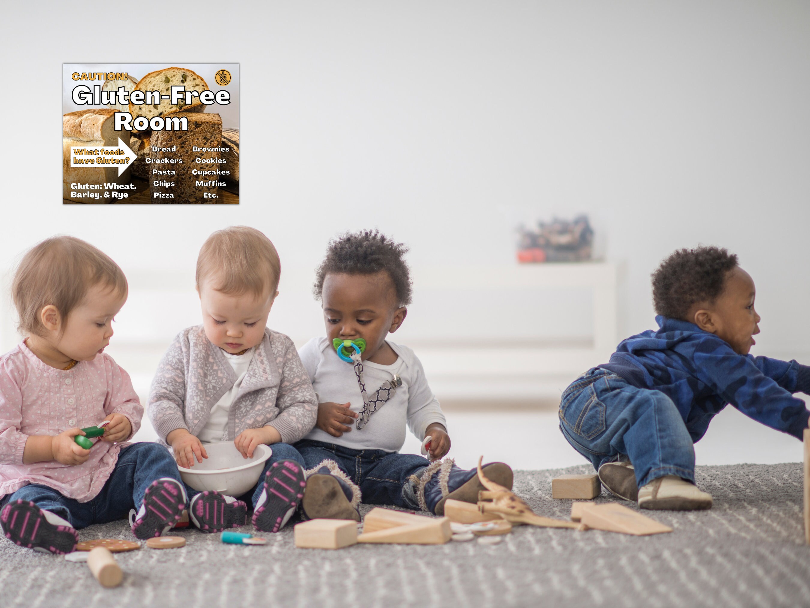 Printable Gluten Free Kids Poster for Classrooms and Daycares • Gluten ...