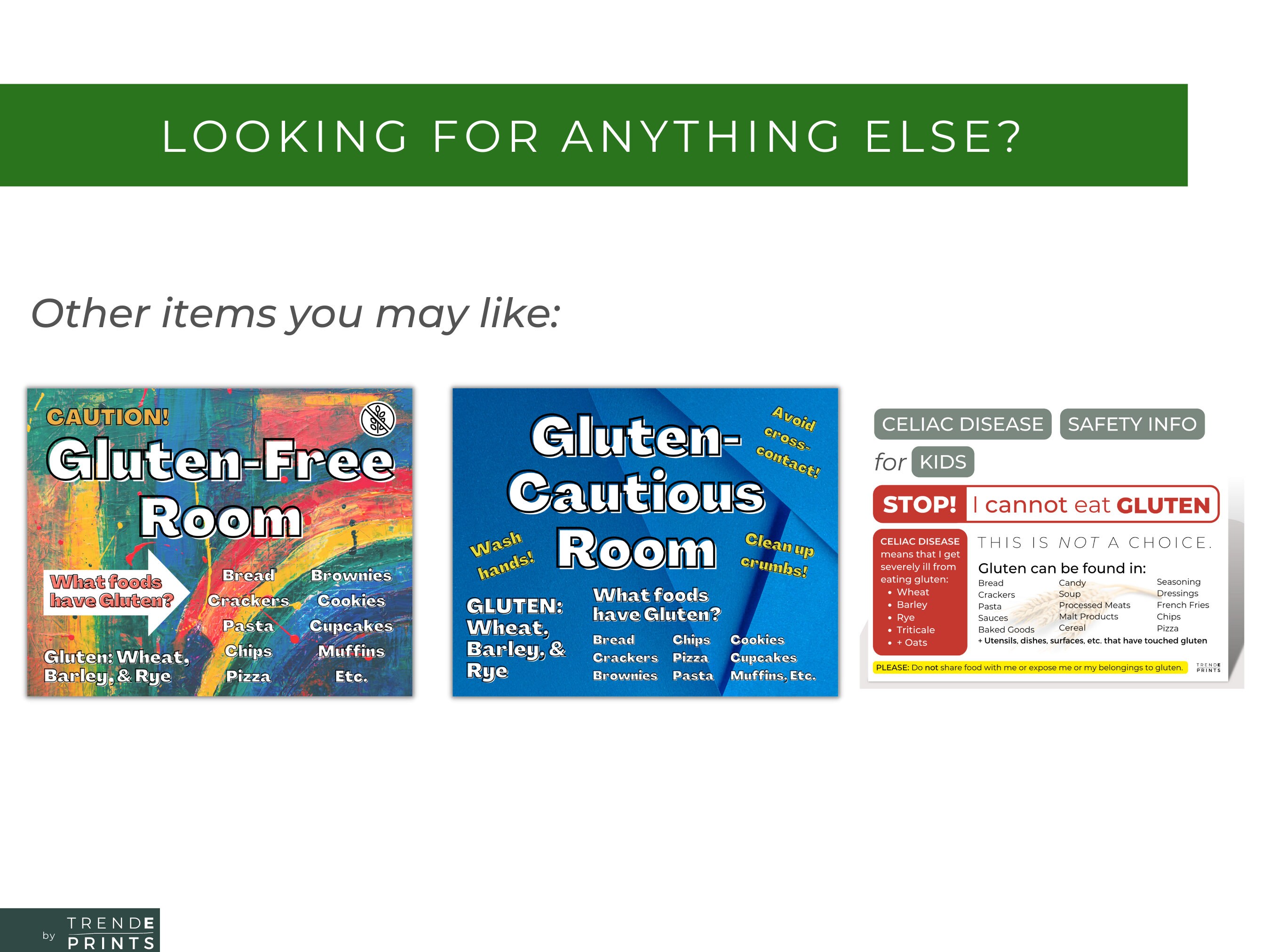 Gluten Free Kid • Celiac Disease Safety Guide Sheet for Kid • Canva ...