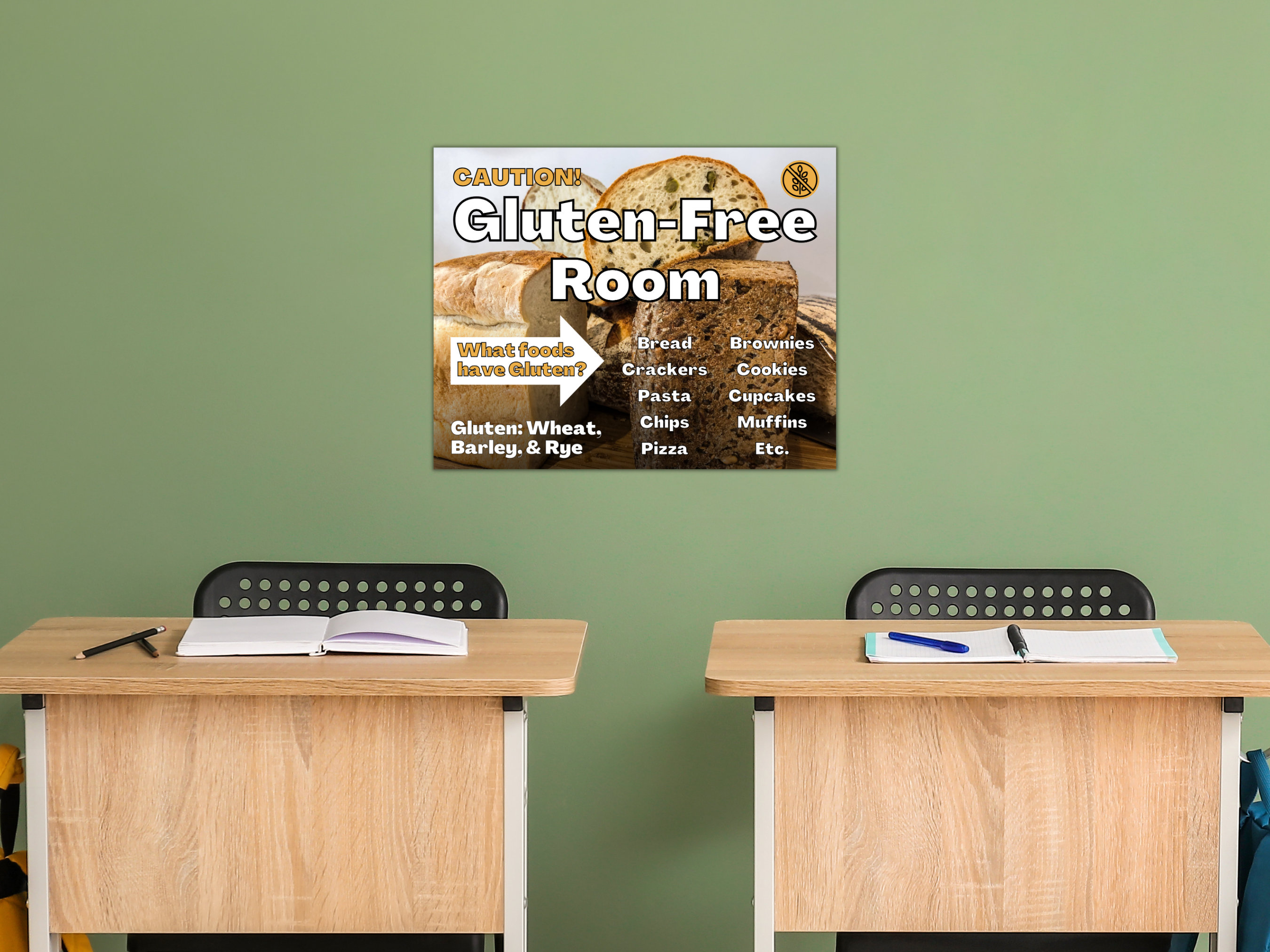 Printable Gluten Free Kids Poster for Classrooms and Daycares • Gluten ...