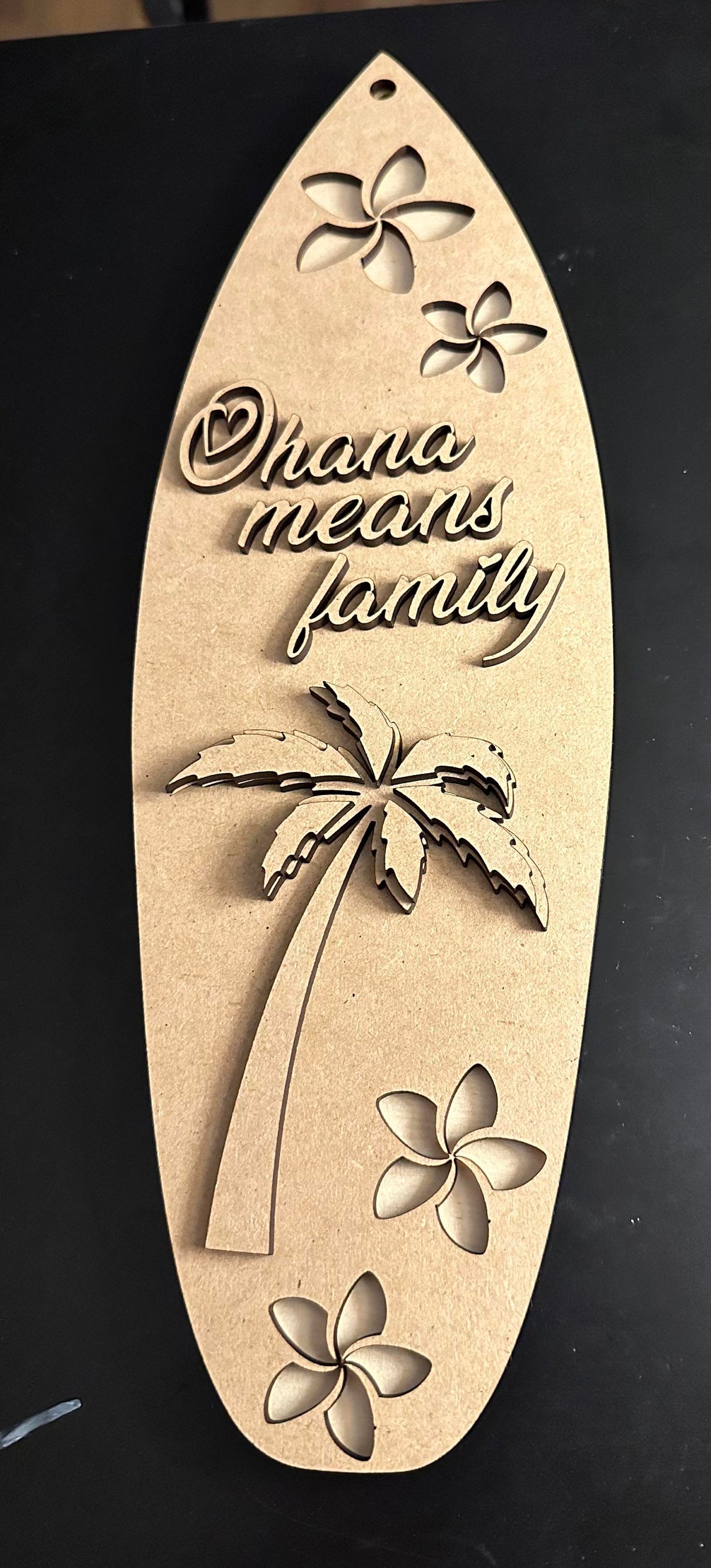 Hawiian Surfboard Sign Digital File for Laser Engraving | Kids Party ...