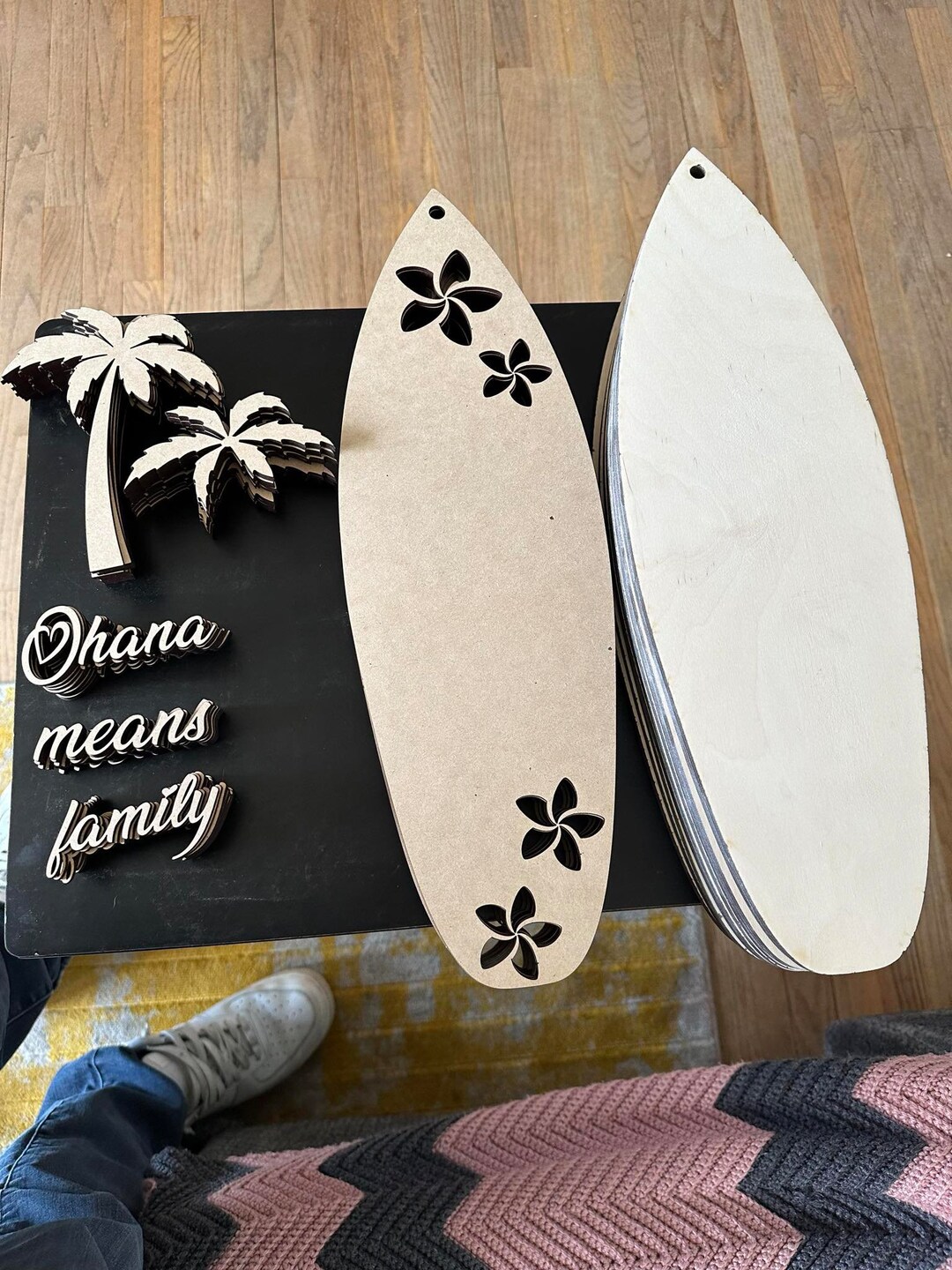 Hawiian Surfboard Sign Digital File for Laser Engraving | Kids Party ...