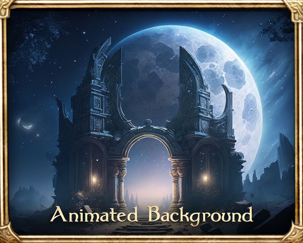 Vtuber Background Animated | Ancient Magical Ruin | Fantasy Looped ...