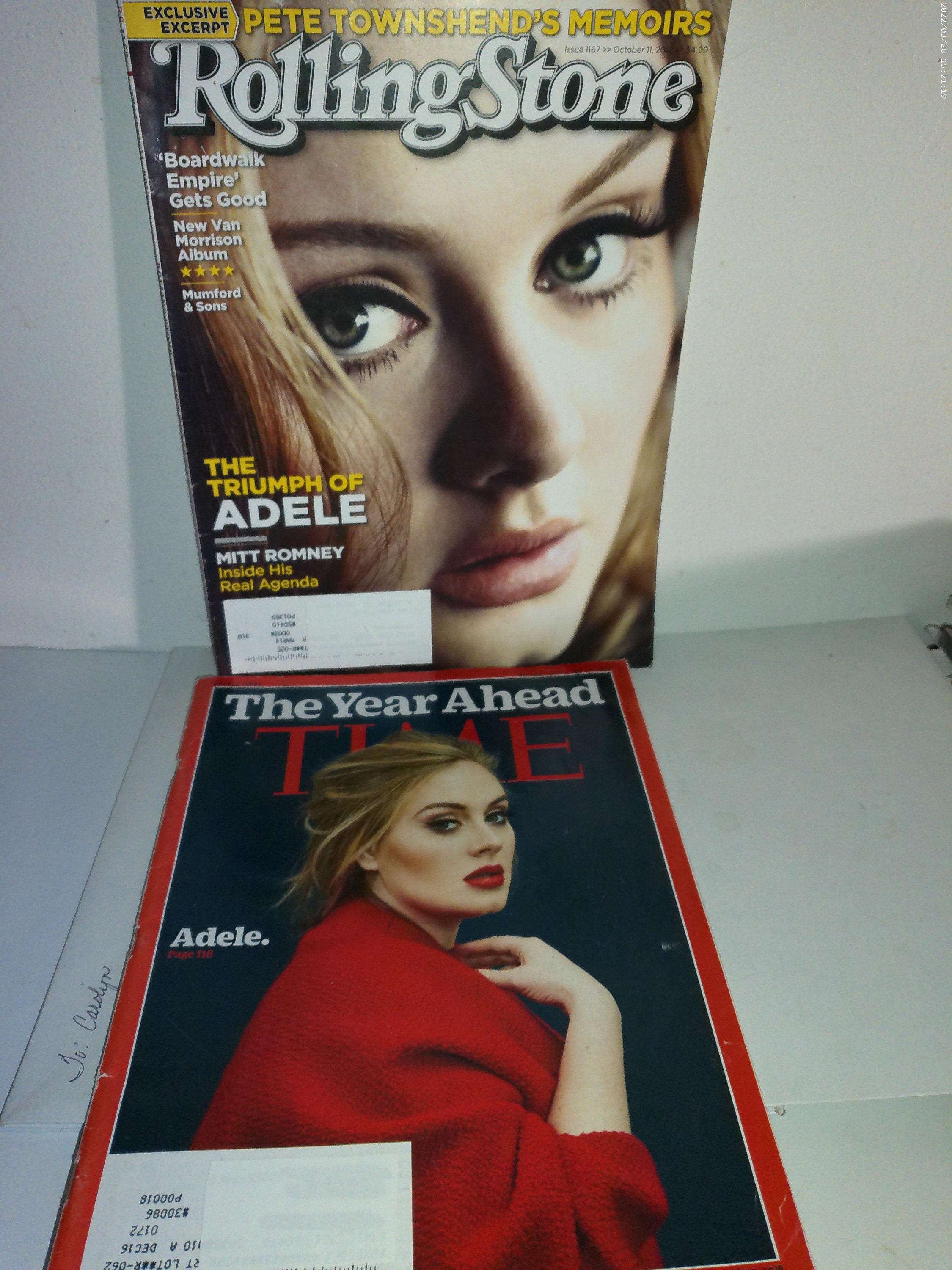 Adele Keepsake Magazines 2 Pack - Etsy