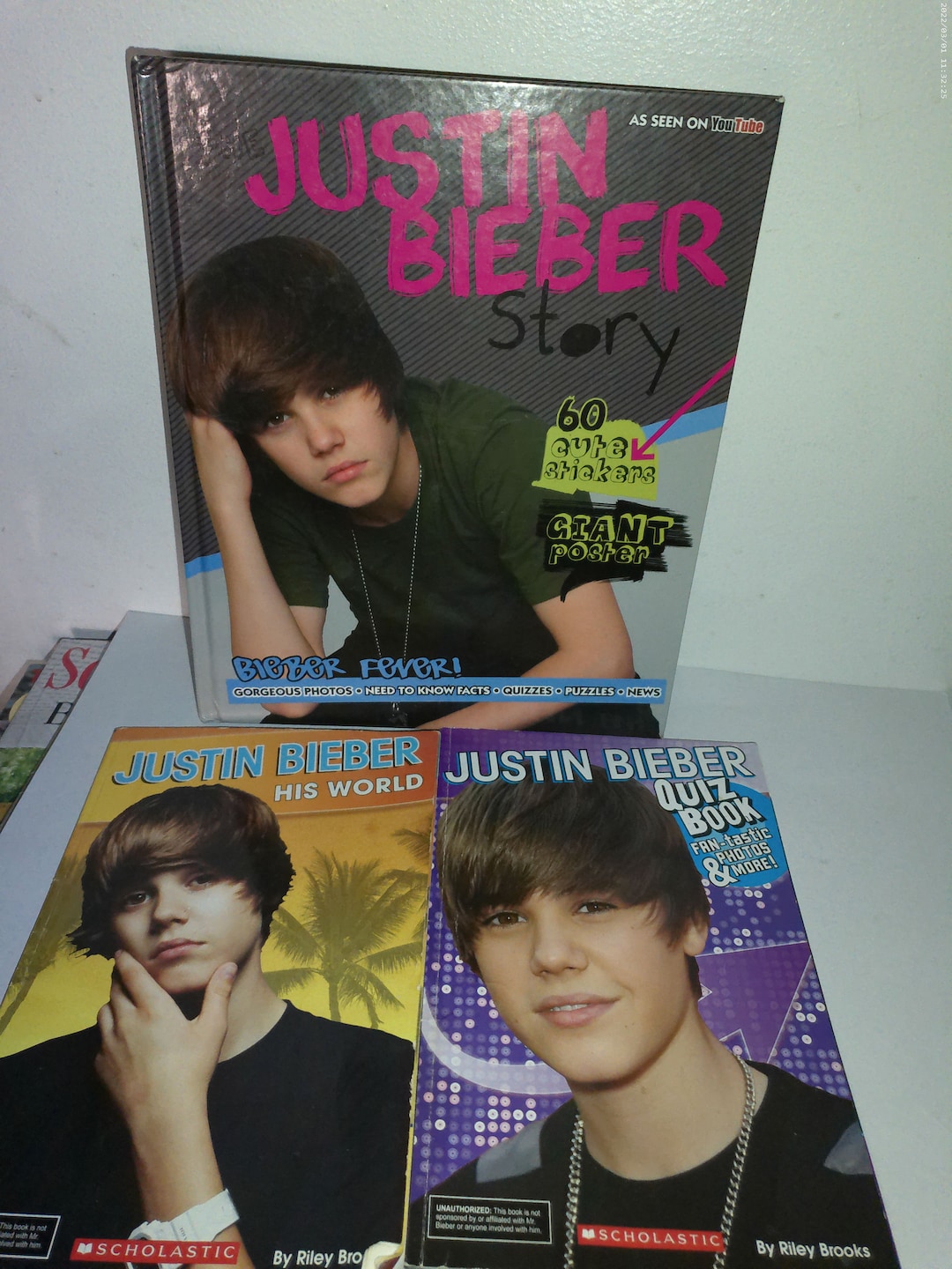 Justin Bieber Keepsake Books 3 Pack - Etsy