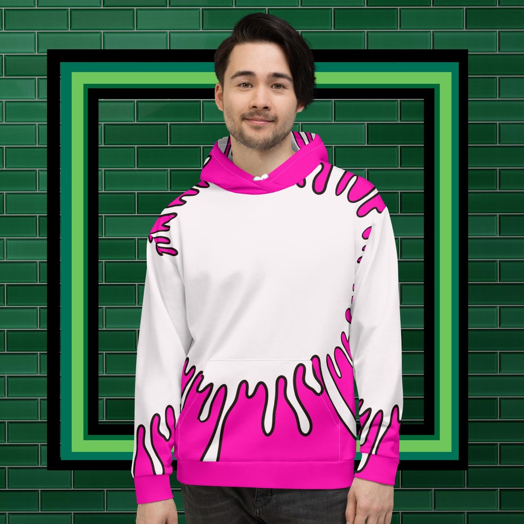 Pink Paint Splatter Unisex Hoodie - Etsy