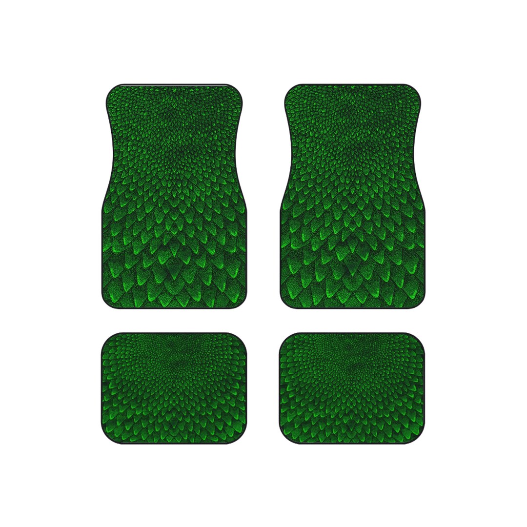 Dark Green Dragon Scales Car Mats (set of 4) - Etsy